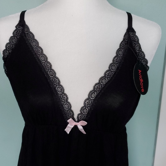 Avid Love | Intimates & Sleepwear | Avid Love Black Babydoll Lingerie ...